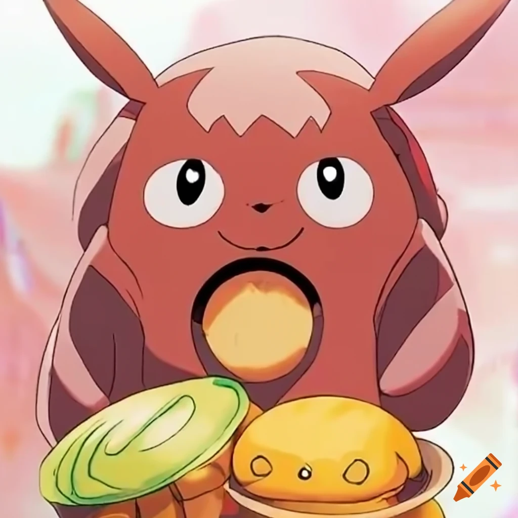 Pokemon-themed food catering on Craiyon