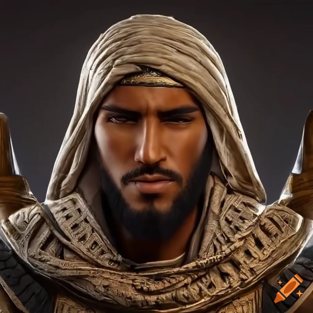 Portrait of bayek of siwa on Craiyon