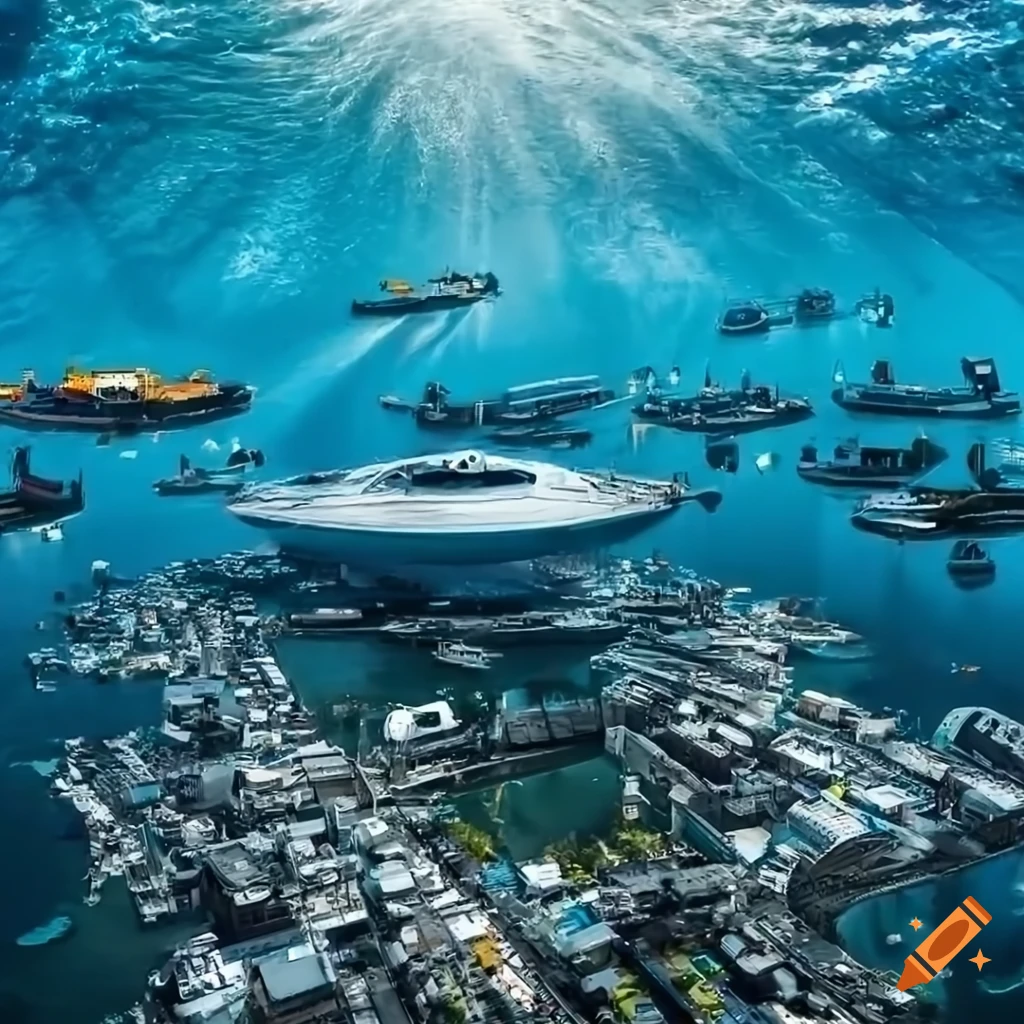 DSLR photo of a futuristic underwater city on Craiyon