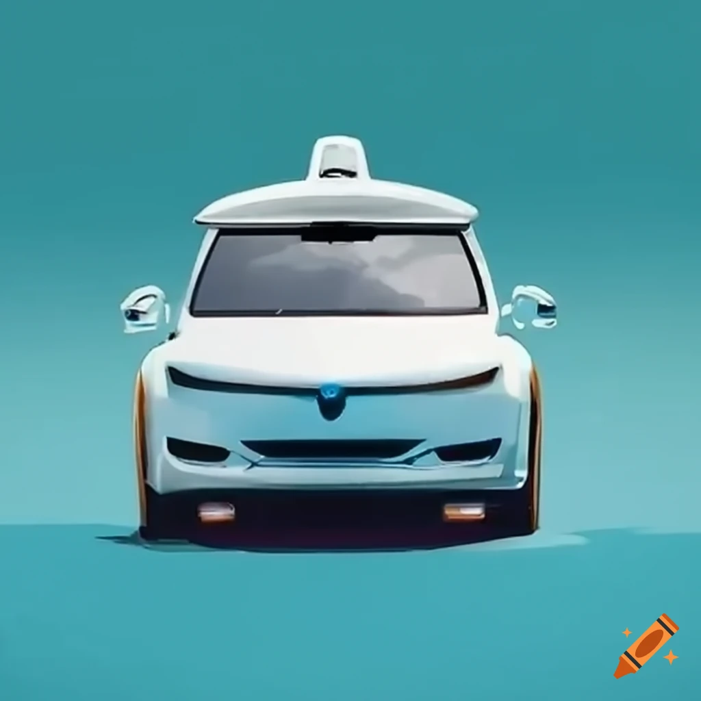 Waymo car in different weather conditions on Craiyon