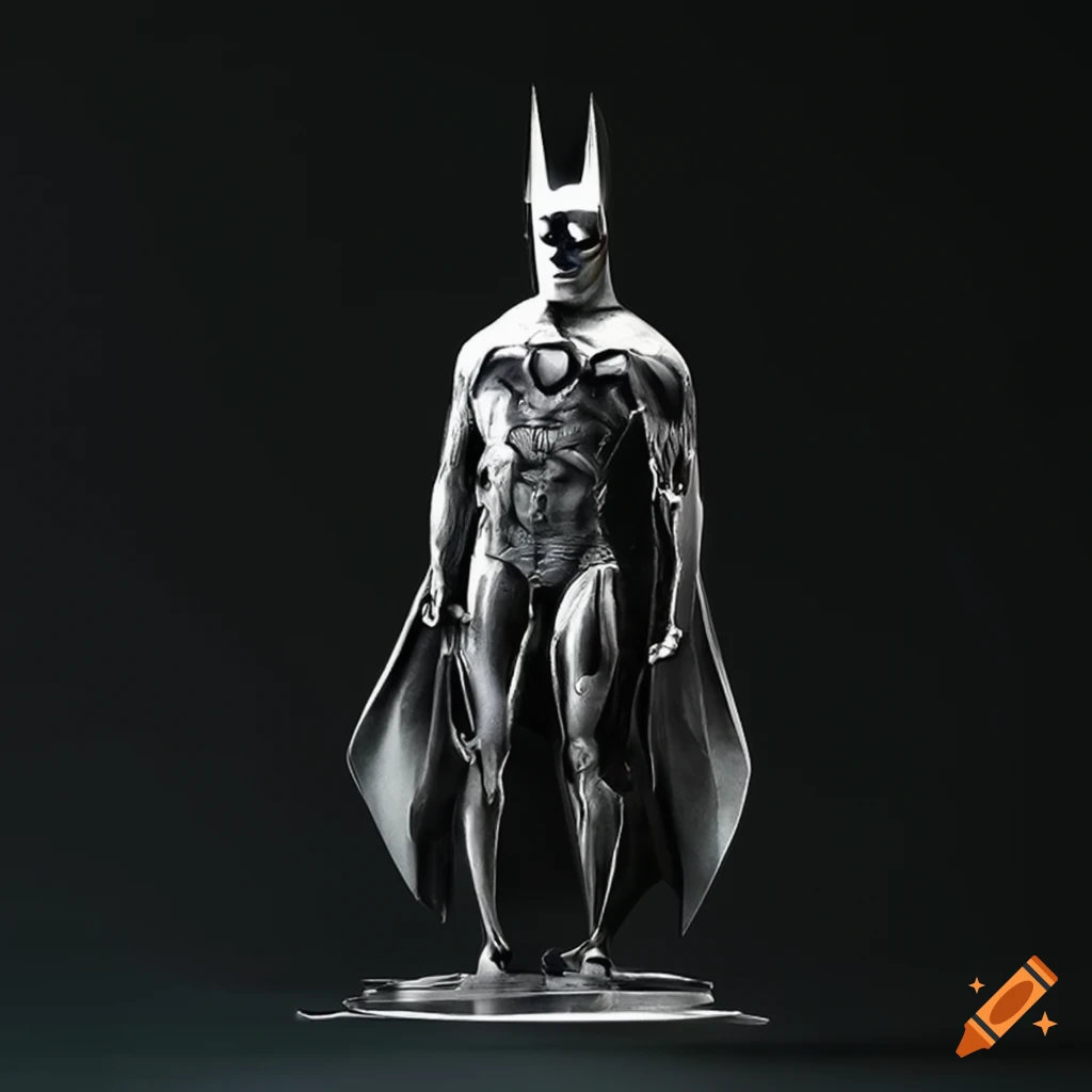 Classical marble bust of batman on Craiyon