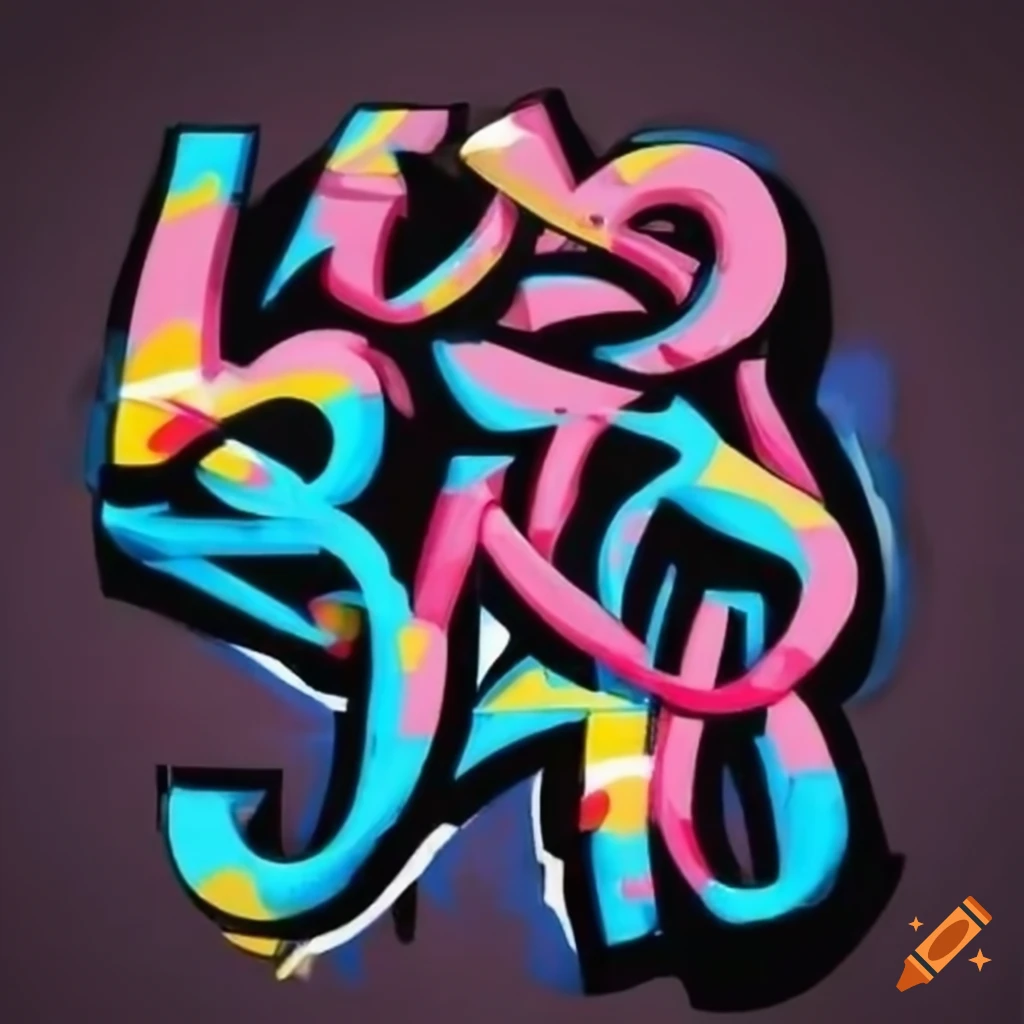 Graffiti letters artwork