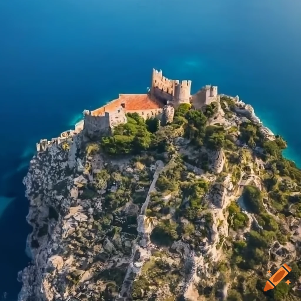 Island Mediterranean Castle