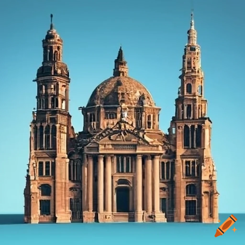 Temples of tartaria cities on Craiyon