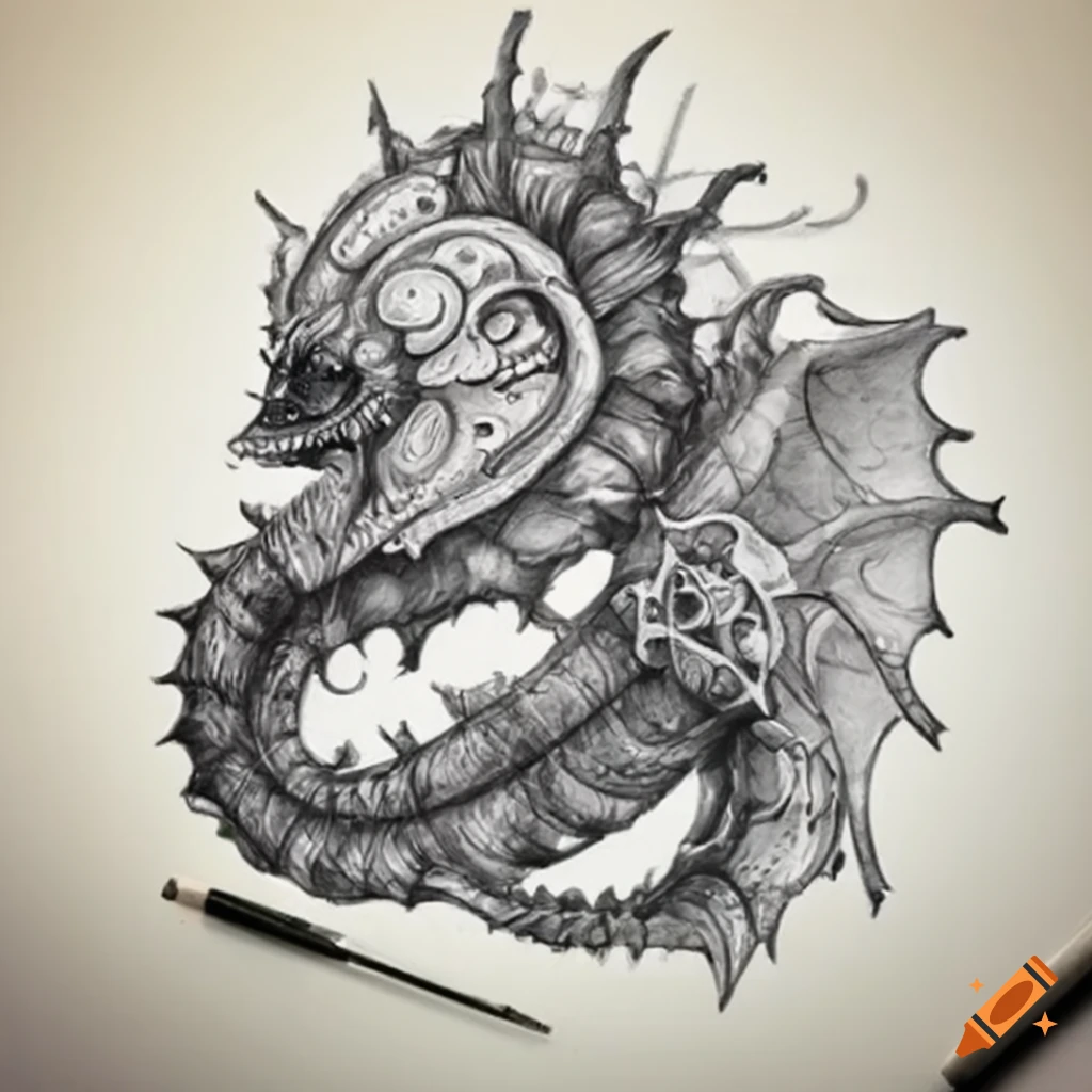 Steampunk-inspired sea creature artwork on Craiyon