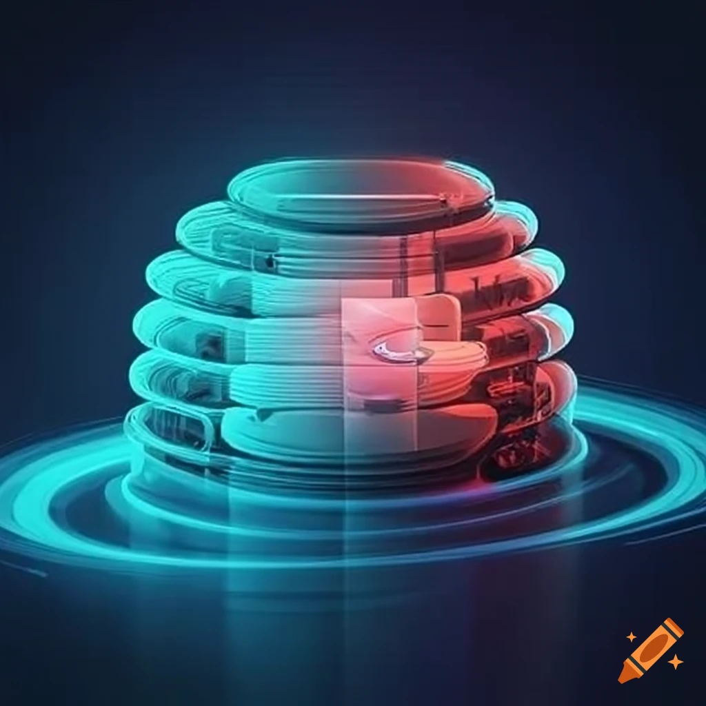 Servers accessible online illustration on Craiyon