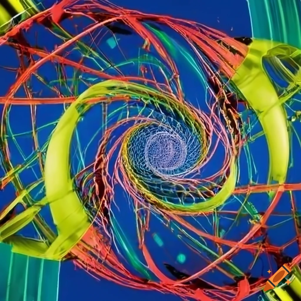 Abstract art of electrical signal in plants on Craiyon