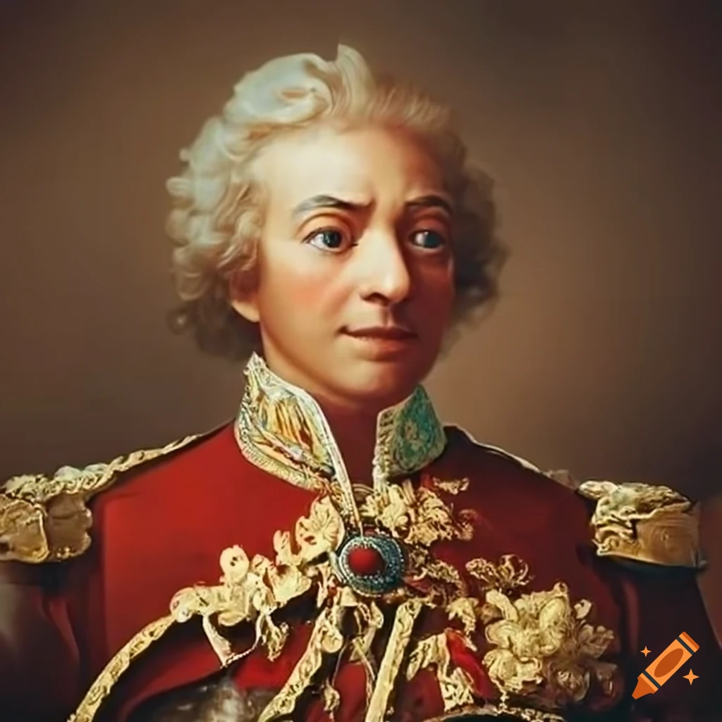 Illustration of a period king