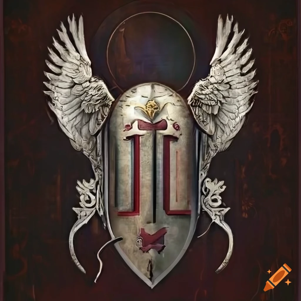 Symbol for futuristic templar knights on Craiyon