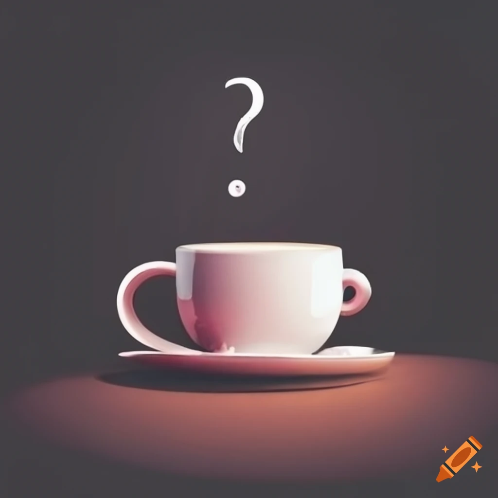 Coffee with a question mark on Craiyon