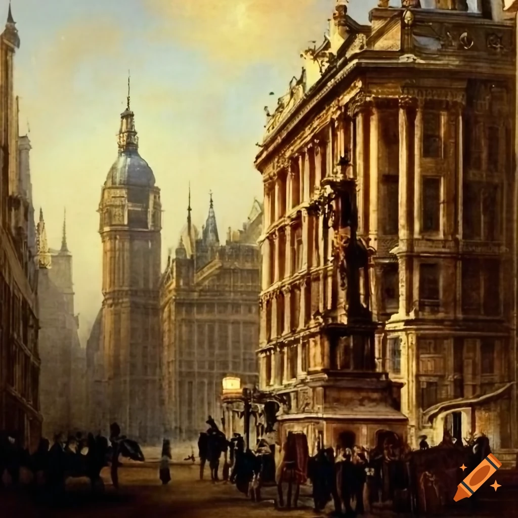 Vintage image of london in 1886 on Craiyon