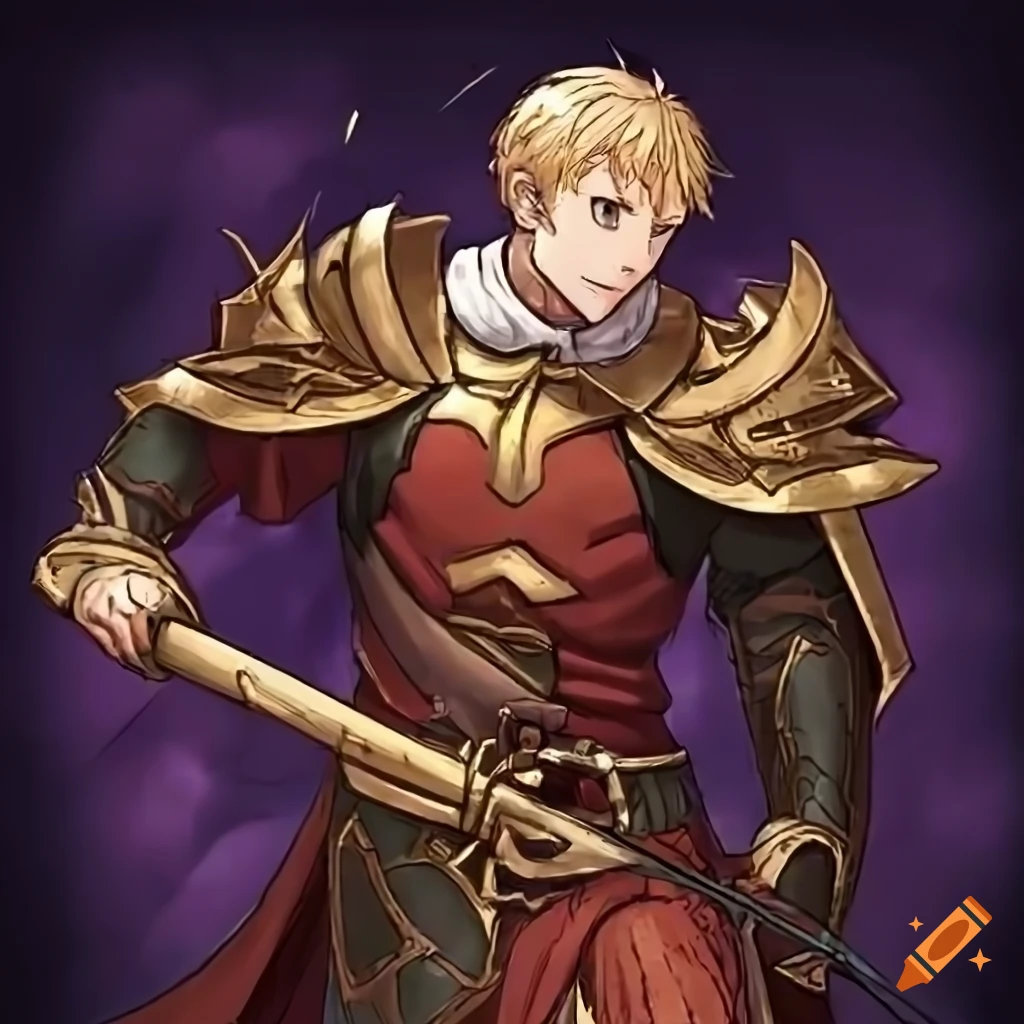 Blue-eyed blonde-haired caucasian male ronin with ninja mask and ...