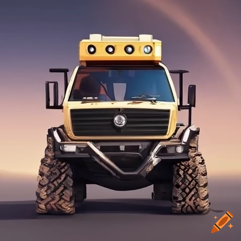 Crawler vehicle, sleek, low vehicle with caterpillar tracks, tracked ...