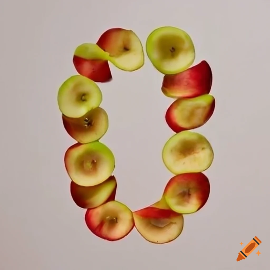 Apple alphabet letter a on Craiyon