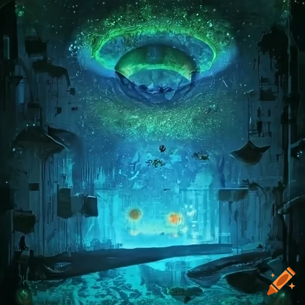 Hyper-dimensional worlds on Craiyon