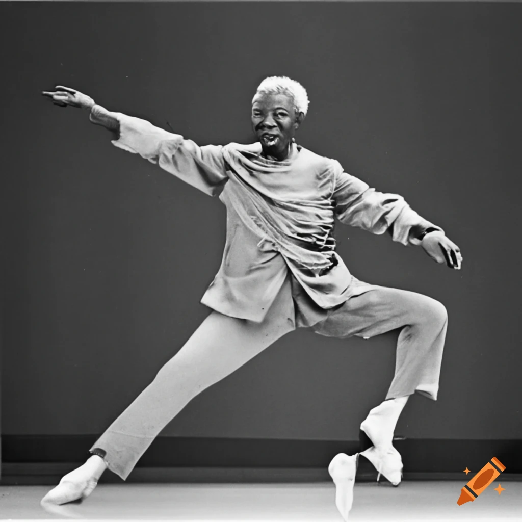Nelson mandela practicing ballet on Craiyon