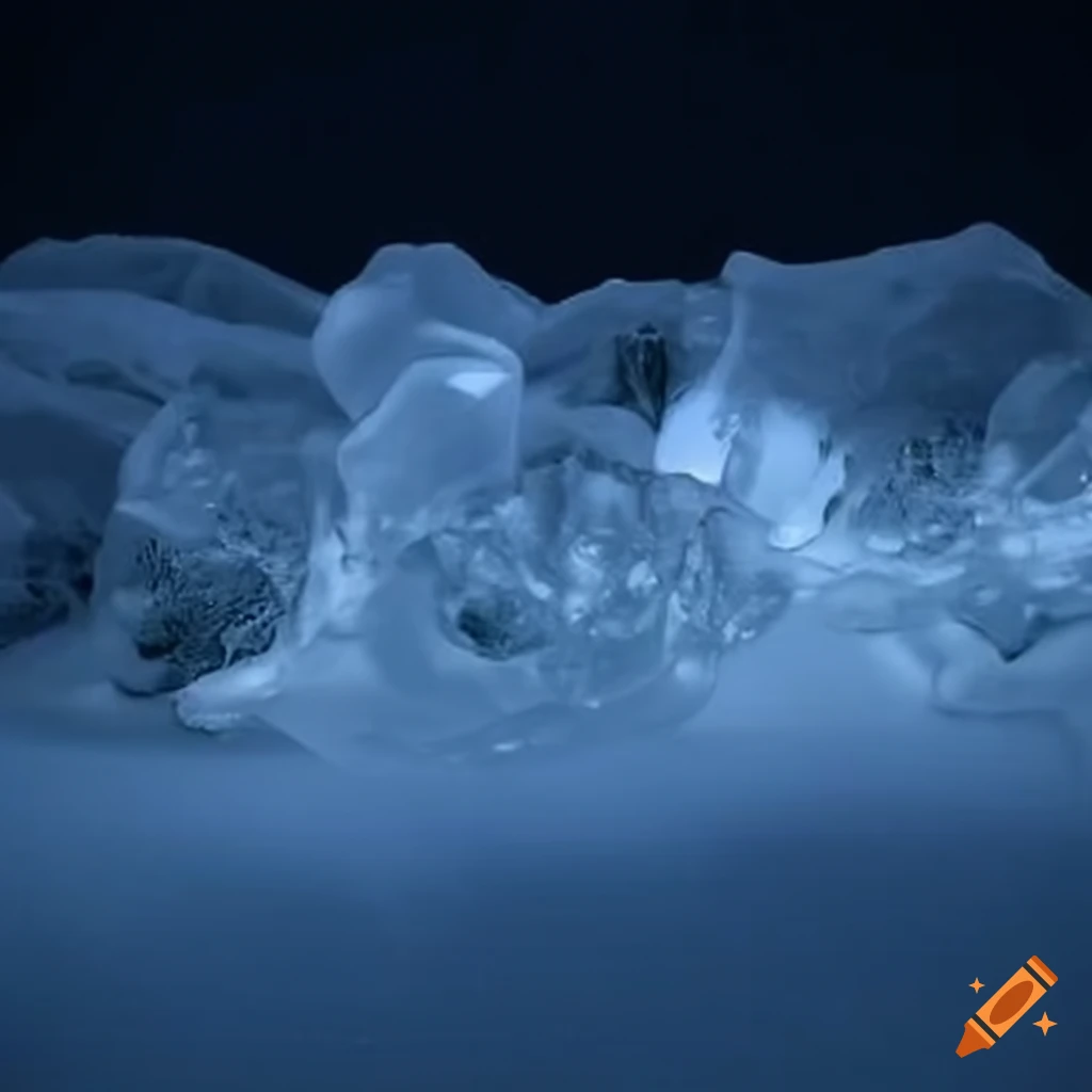 Cracking ice on Craiyon