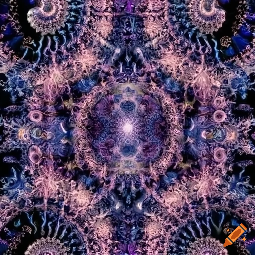 Detailed fractal patterns on jewelry on Craiyon