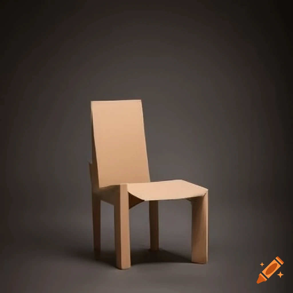 Modern and stylish cardboard furniture on Craiyon