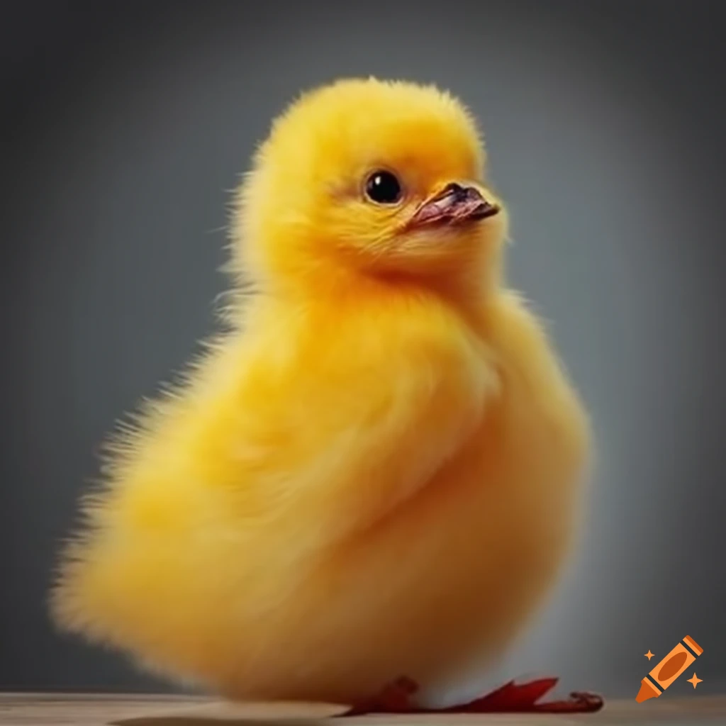 Cute picture of a chick on Craiyon