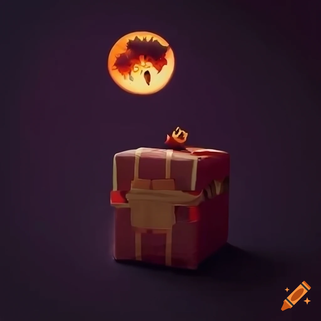 Spooky parcel image on Craiyon