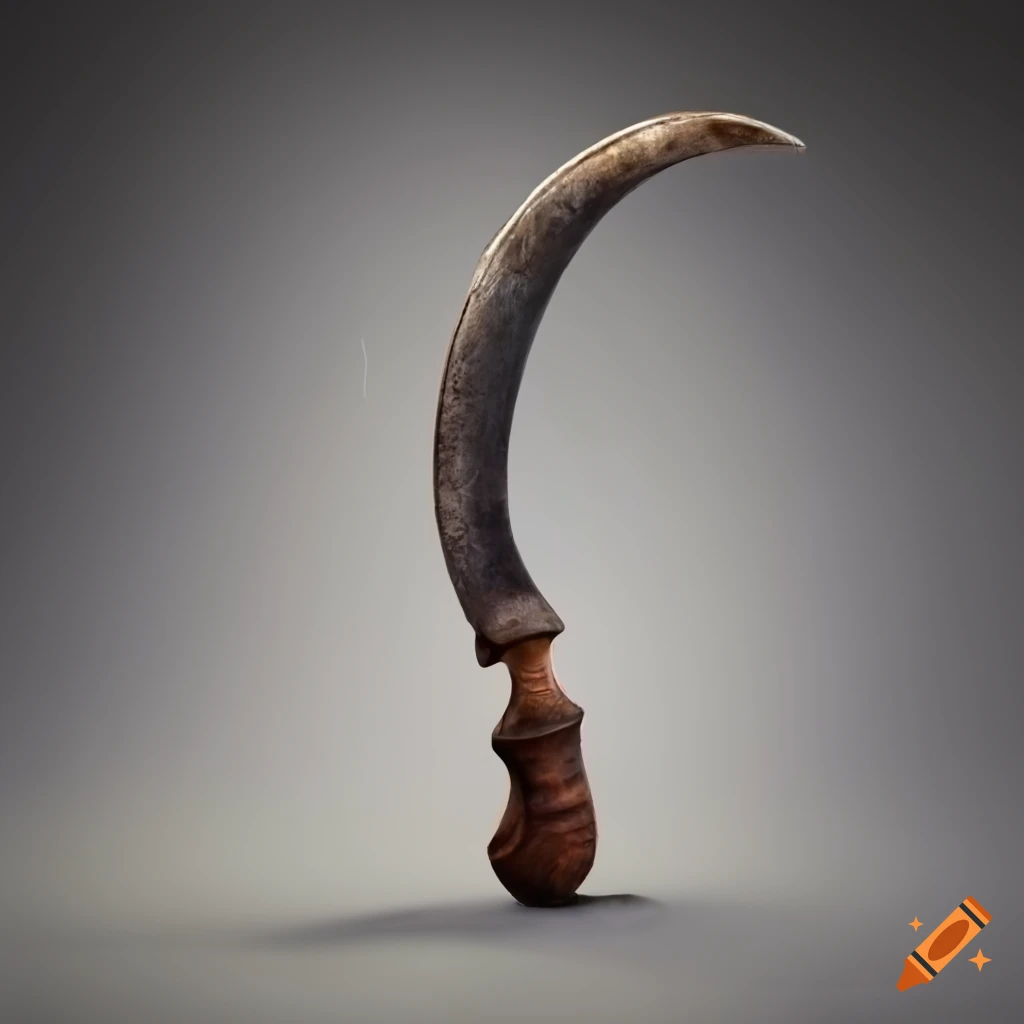 Image of an old sickle on Craiyon