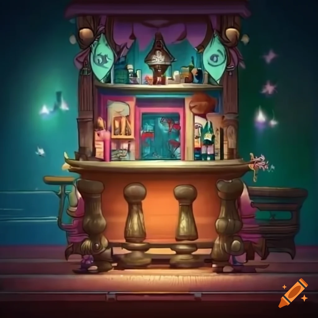 Cozy tavern bar in the my little pony universe on Craiyon