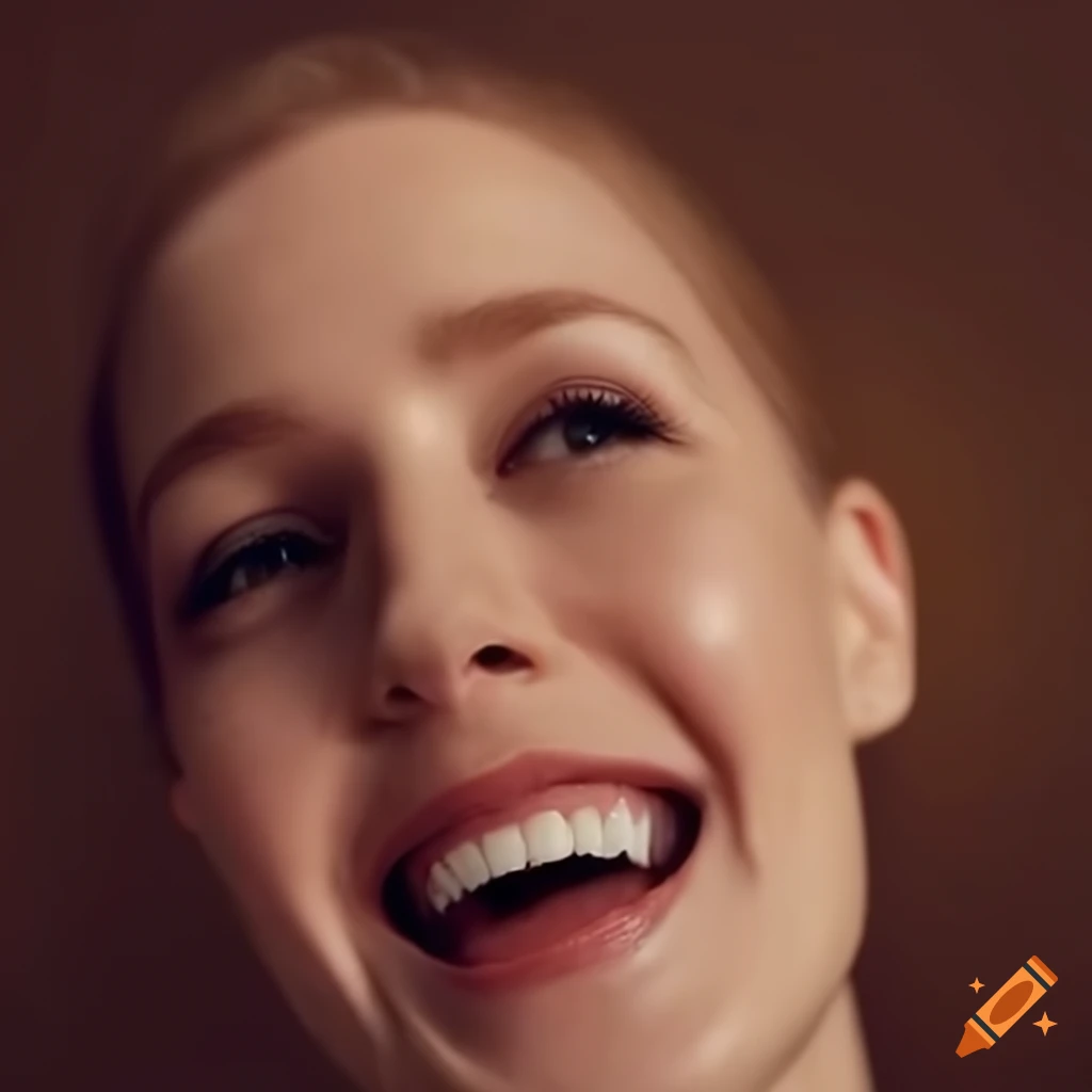 Stunning beauty of a young female in close-up shot on Craiyon