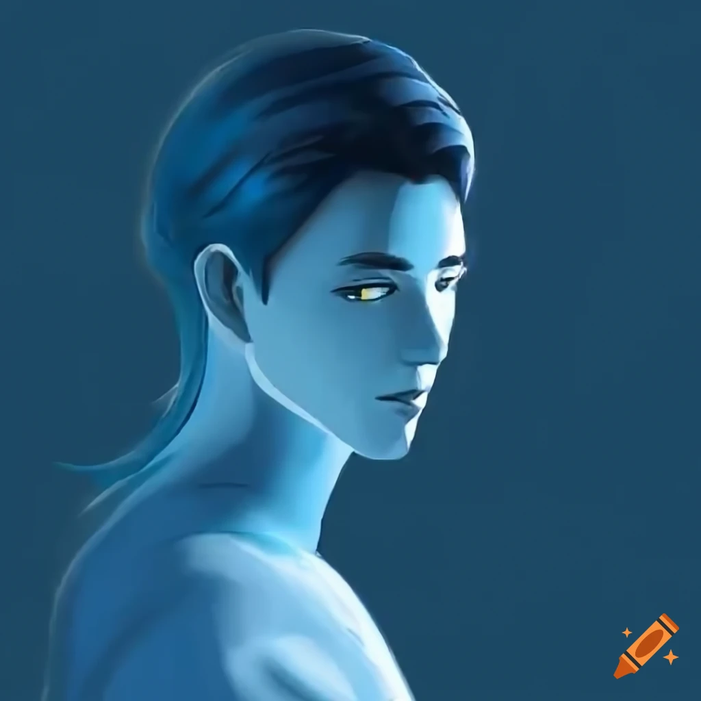 Elegant male ghost with captivating gaze