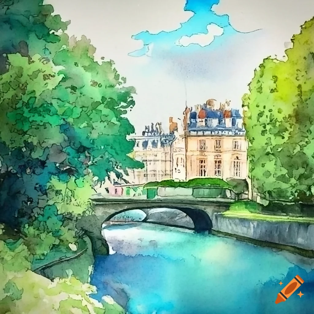 Historical drawing of the majestic versailles castle in france on Craiyon