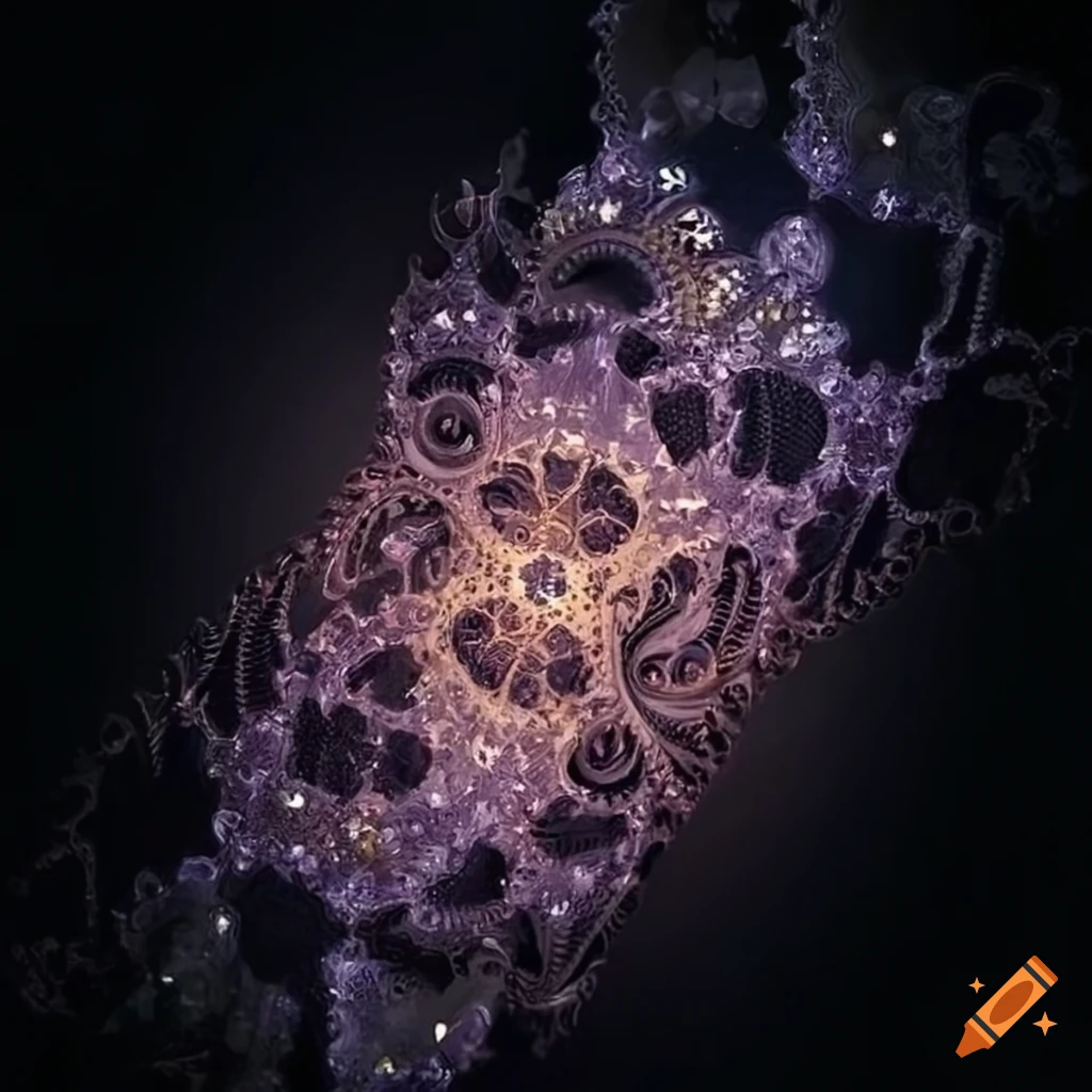 3d torus shaped fractal in sepia colors on Craiyon