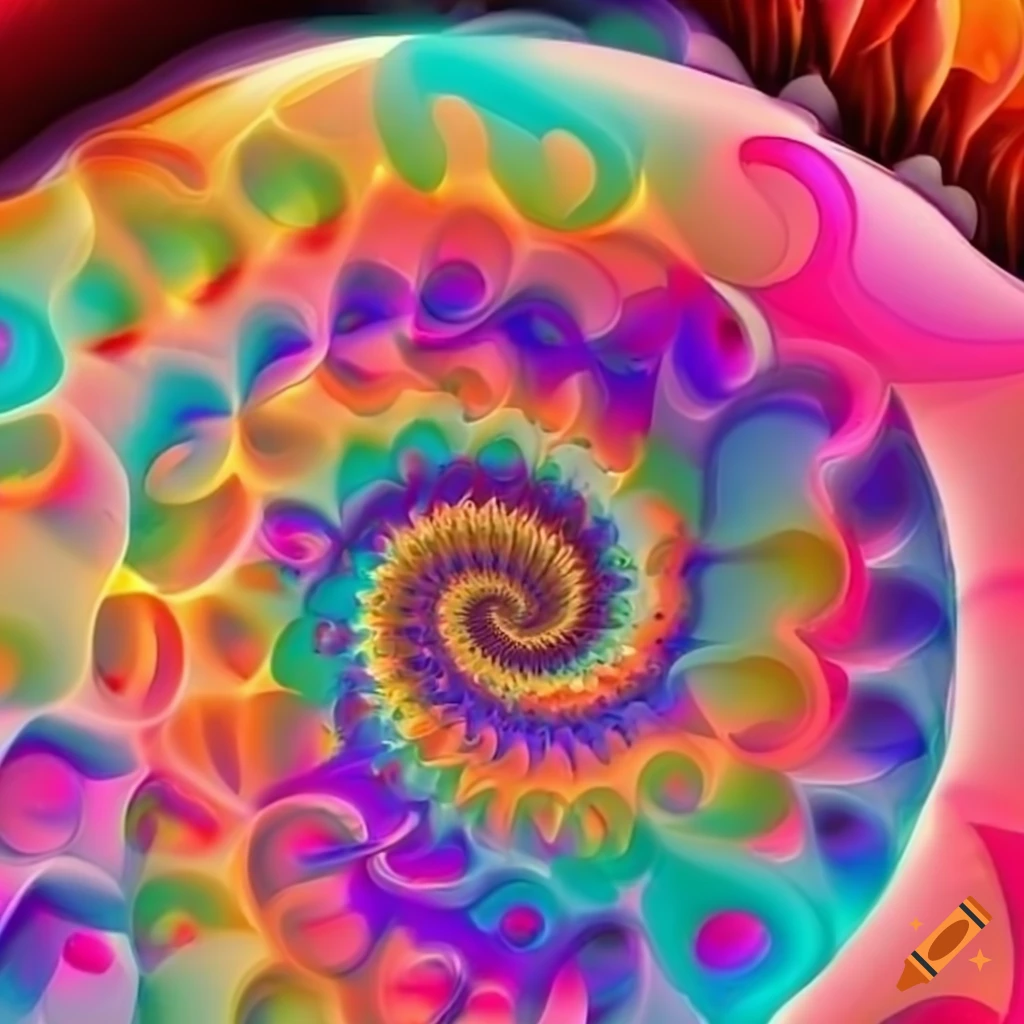 Fractal cupcake frosting design