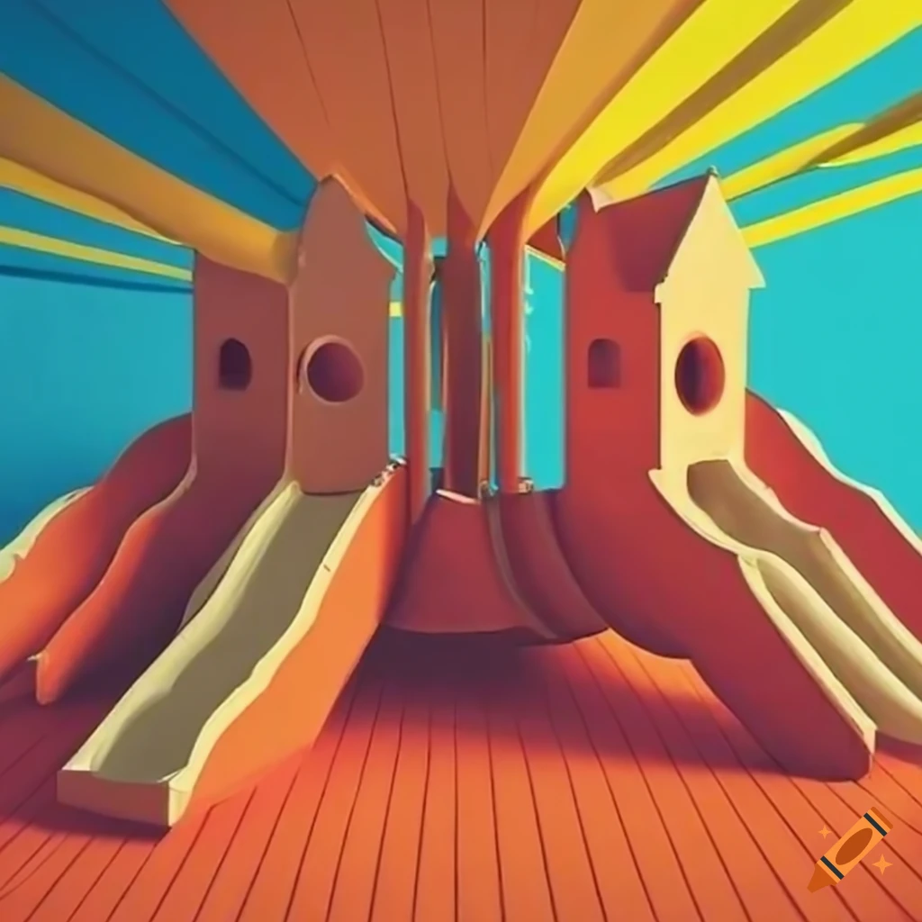 Captivating virtual playground on Craiyon