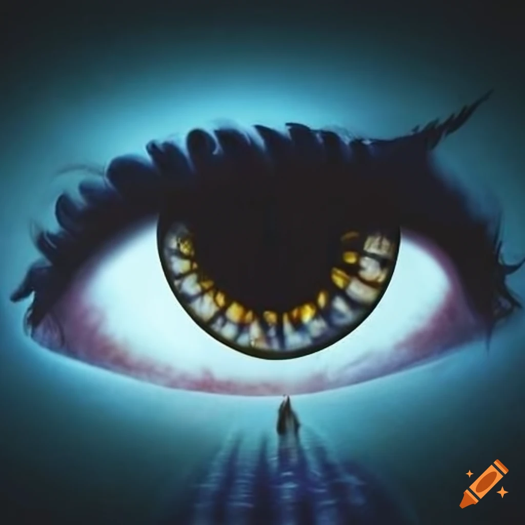 Mystical symbol of the all-seeing eye on Craiyon