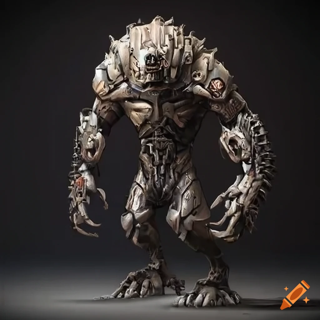 Cybernetic alien werewolf dreadnaught