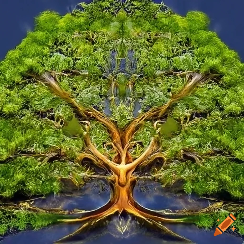 Illustration of a family tree on Craiyon