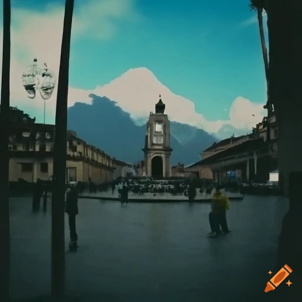 Main square of cerinza, boyaca in 1997 on Craiyon
