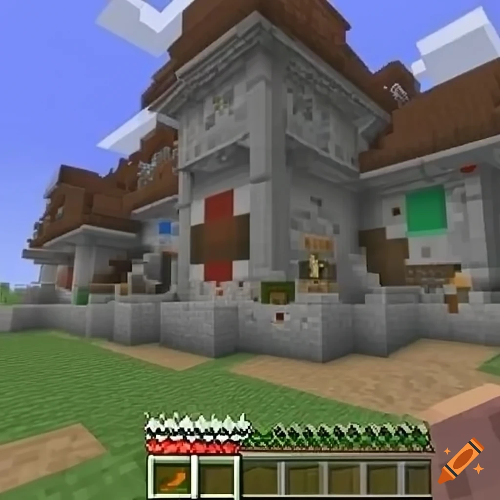 Minecraft realms logo on Craiyon