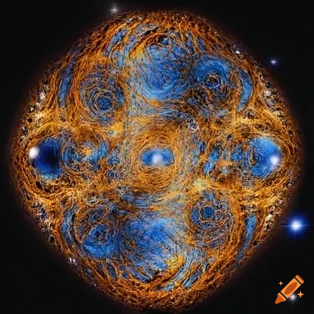 Artistic representation of a cosmic mechanical structure