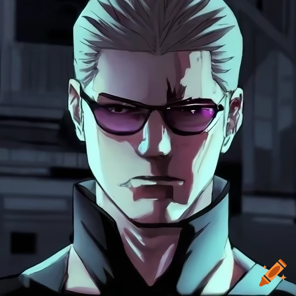Albert Wesker artwork in anime style on Craiyon