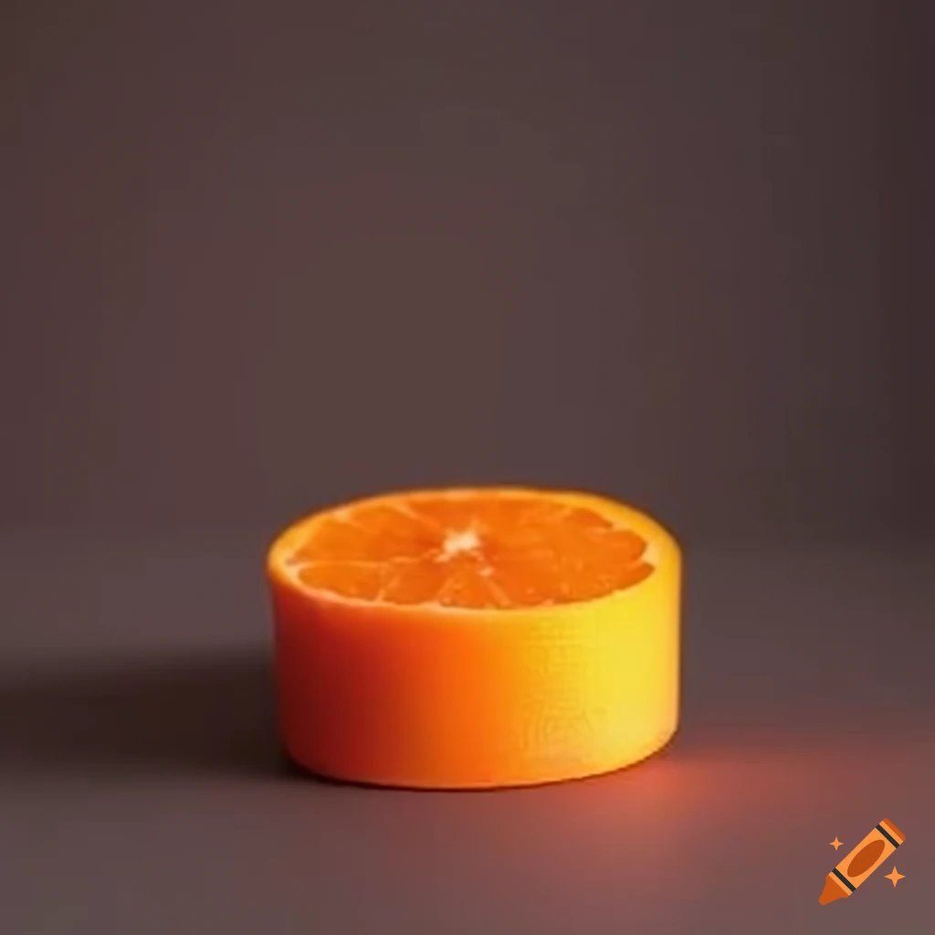 Block of orange color on Craiyon