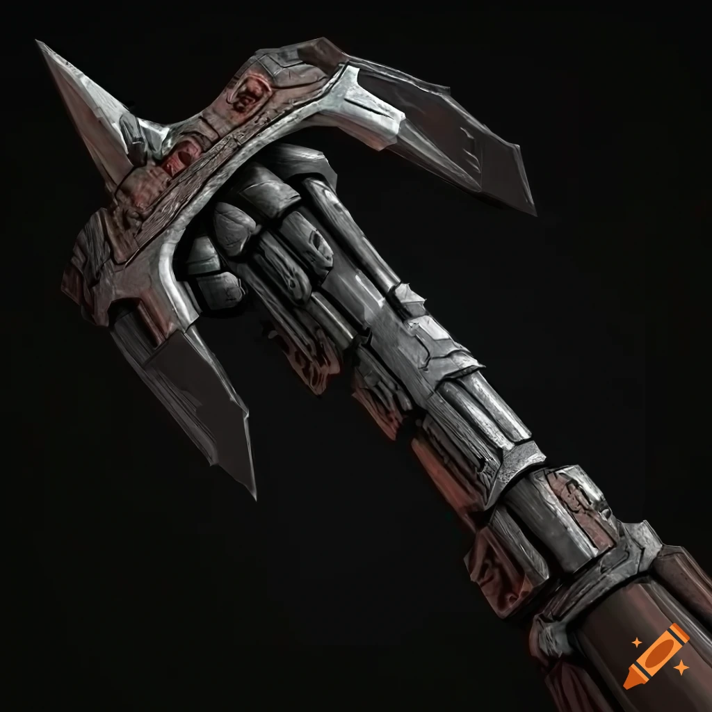 Iron anvil with a wooden hammer for crafting software on Craiyon