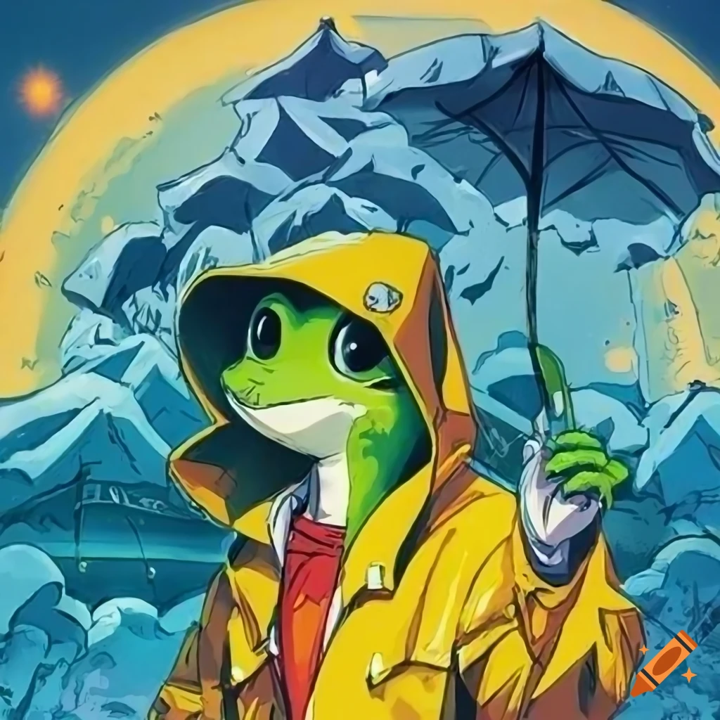 Anthropomorphic frog in a black hat and tuxedo in yu-gi-oh style hd art ...