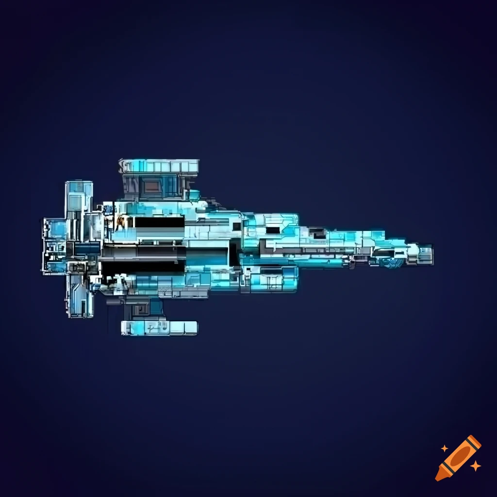 16-bit style starship illustration on Craiyon