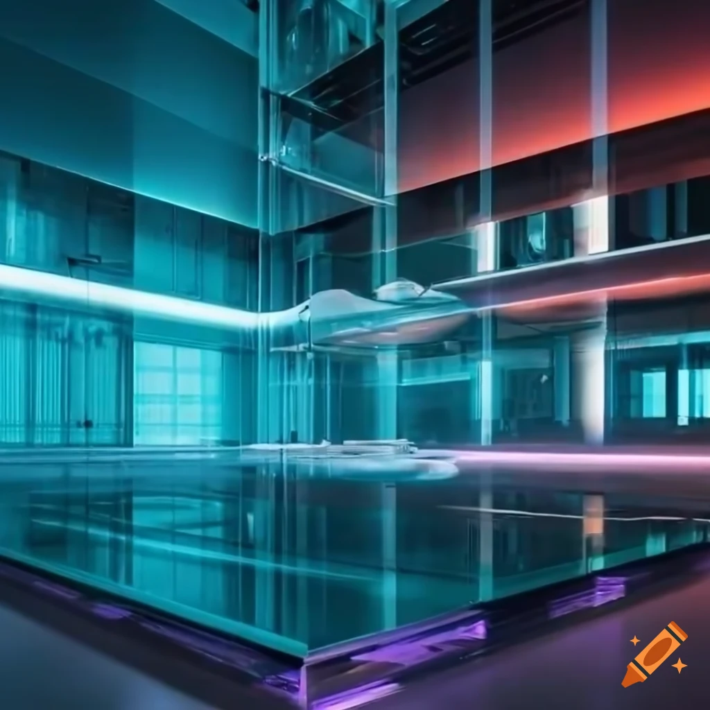 Ultra realistic pixel image of a futuristic laboratory on Craiyon