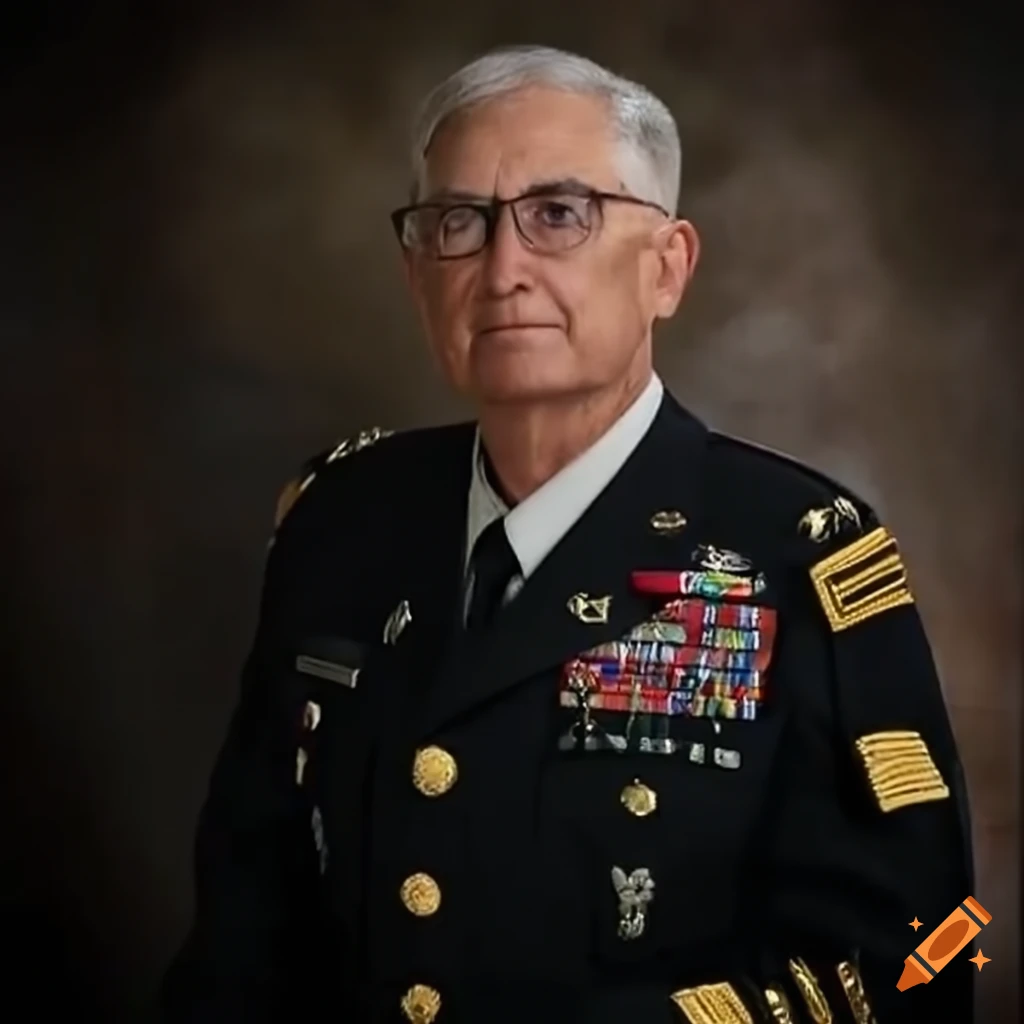 Image of an army general on Craiyon