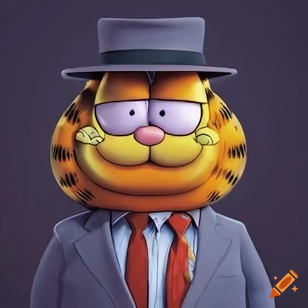 Garfield in la lakers jersey on Craiyon