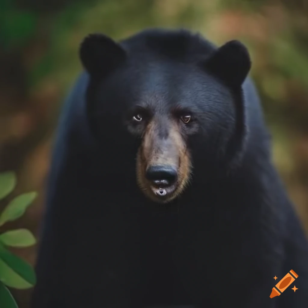 Image of mor'du the black bear on Craiyon