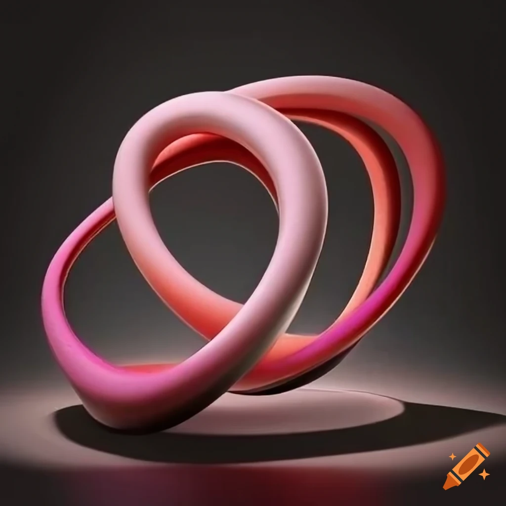 Abstract artwork of a Mobius strip on Craiyon