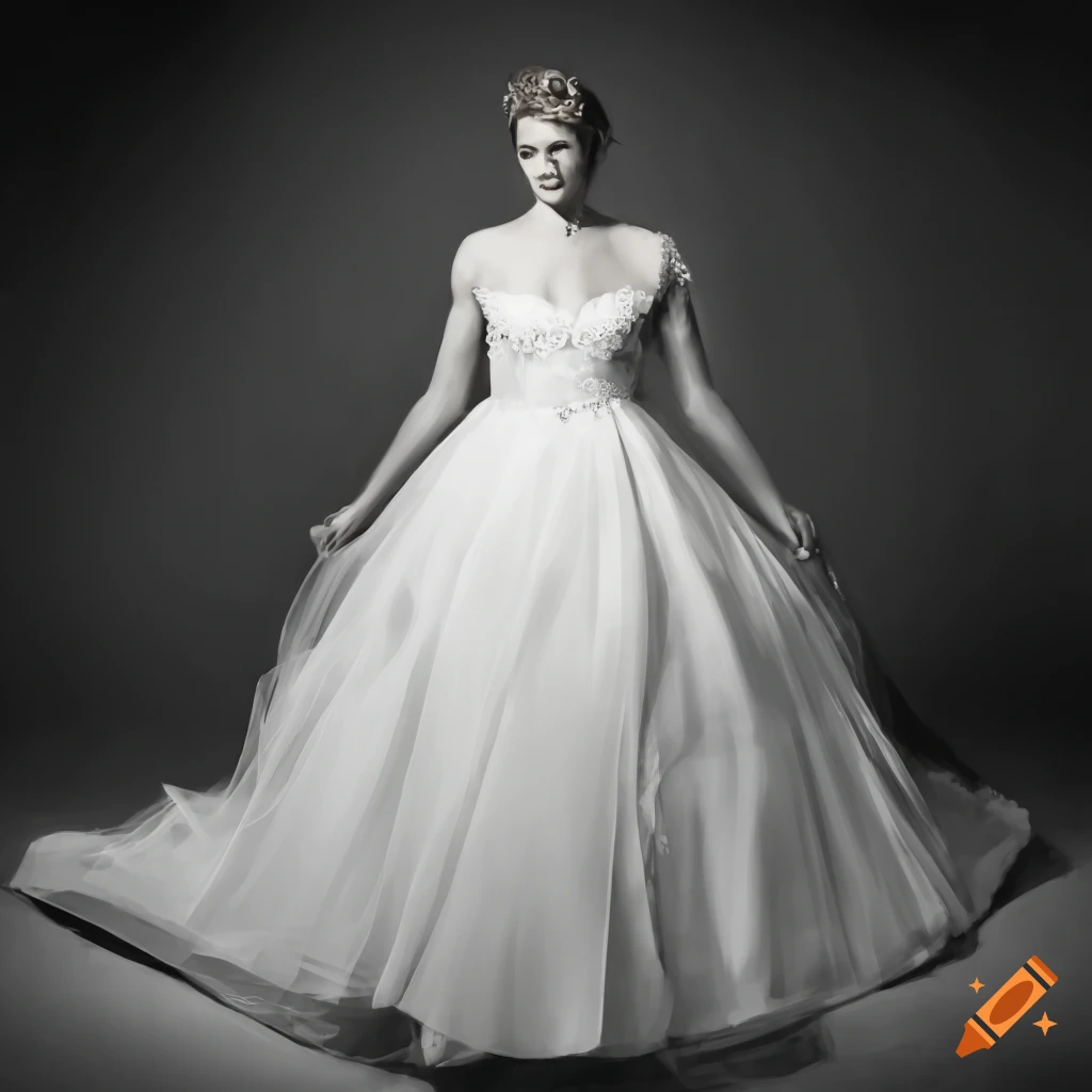 Bride in a wedding dress on Craiyon